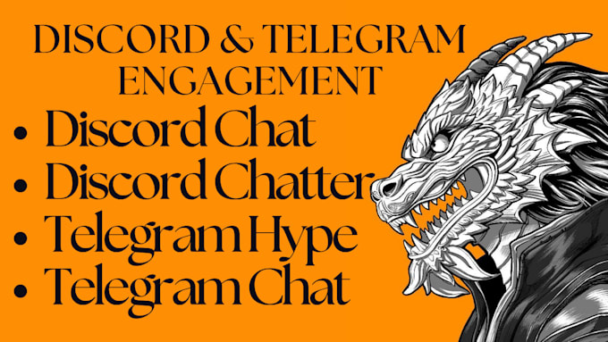Discord server chat chatter telegram chat chatter community by Donomolarry | Fiverr