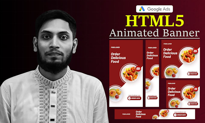 Design modern animated html5 banner ads by Ohidujjaman_sk | Fiverr