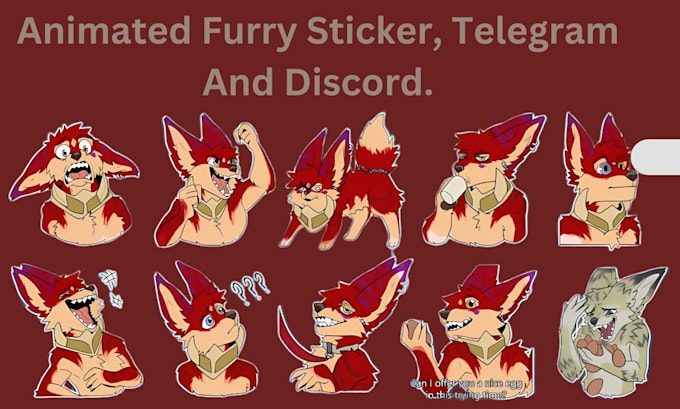 Furry stickers furry telegram stickers animated telegram sticker ...