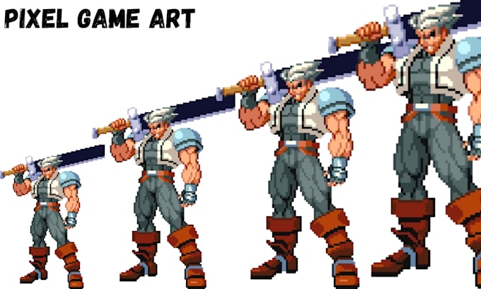 2d sprite sheet pixel game art pixel charater design pixel animation 8 ...