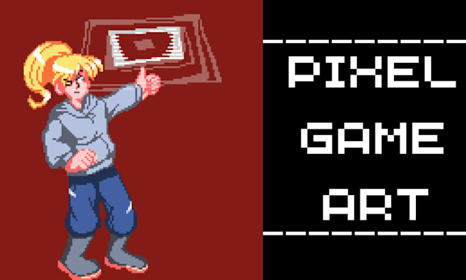 Draw pixel game art pixel art character pixel animation 2d sprite sheet ...