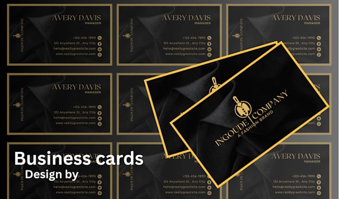 Provide professional business card designs for 1 hour by ...