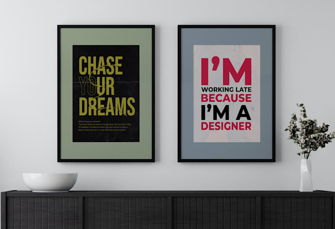 Create custom typography poster, typography wall art by Zeecreatesx ...