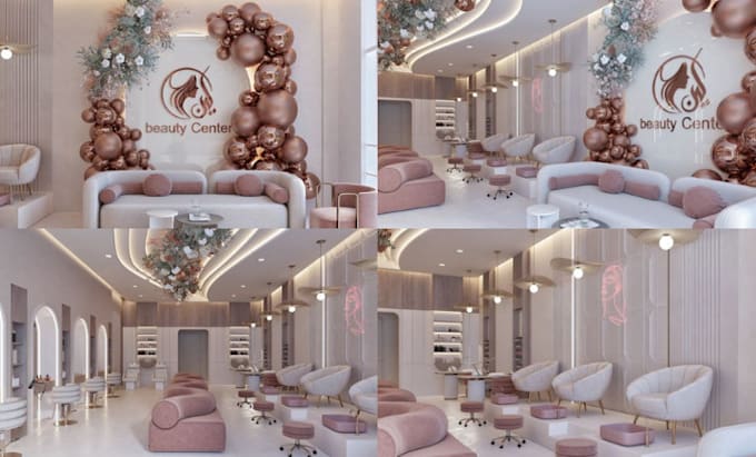 Do your floor plan 3d cgi interior design hair beauty, nail, wig ...