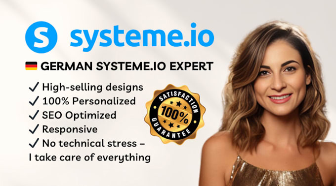 Build systeme io landing page, sales funnel in systeme io, website ...