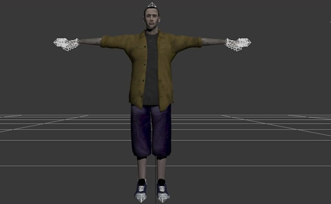 Create 3d realistic character, re texture, rig for animation and mesh ...