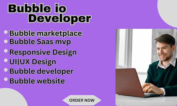 Develop bubble io bubble marketplace bubble saas mvp bubble app bubble website by Deborah_lawk ...