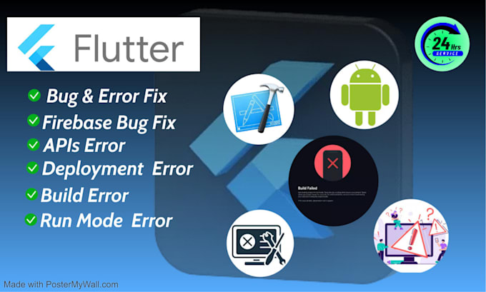 Fix bugs for your flutter applications by Olutayo_atm | Fiverr