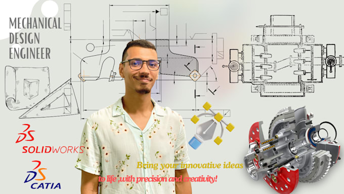 Do 3d cad modeling and solve mechanical engineering problems by Ouaqdi ...