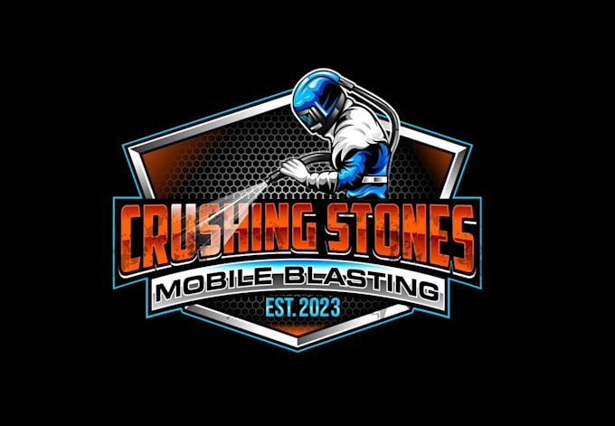 Design super modern sandblasting logo with express delivery by Jaida ...