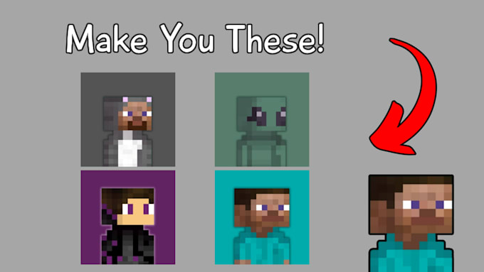 Make you a custom minecraft pfp by Glennisrad | Fiverr