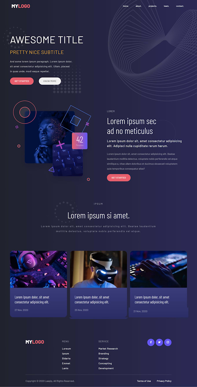 Be your front end web developer html css javascript by Liliktv | Fiverr