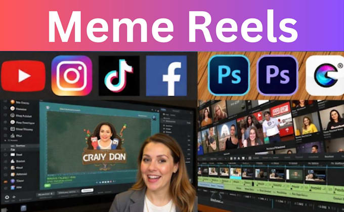 Create instagram meme reels, tiktok ads, youtube short by ...