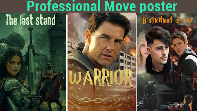 Custom cinematic movie poster designs for your film by Ahmad0913 | Fiverr