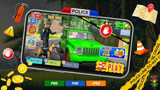 Do 2d game ui design for you by Ayesharafiquee | Fiverr