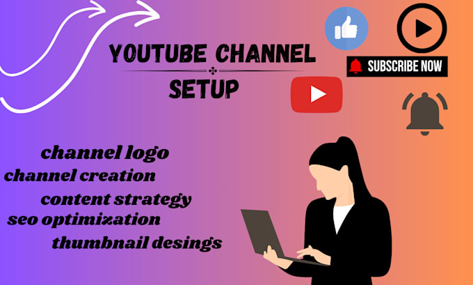 Create and setup youtube channel by Nadia41 | Fiverr