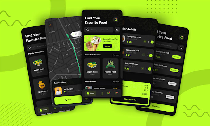 Design modern mobile app mockups in figma, photoshop and adobe xd by ...
