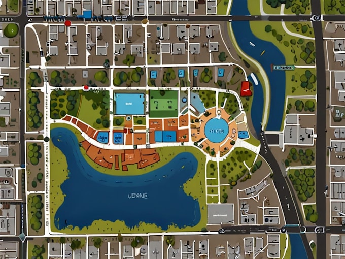 Draw vector map or site plan by Wallicoods | Fiverr
