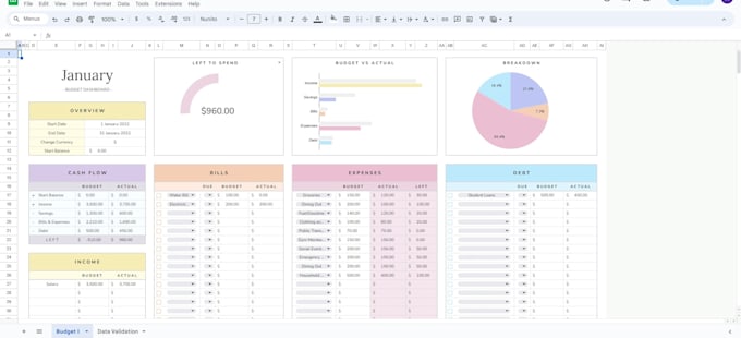 Create custom google sheet personalized trackers by Hanineslimani | Fiverr