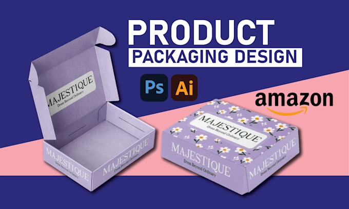 Do product packaging design, mailer box, amazon box design with 3d ...