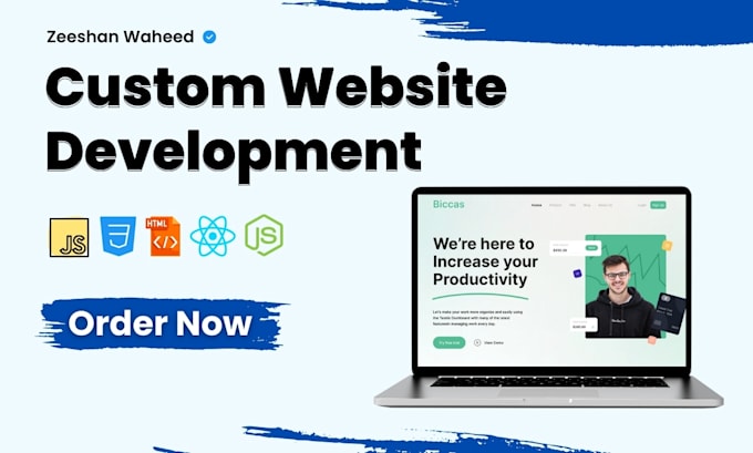 Develop a custom full stack website as a frontend and backend developer ...
