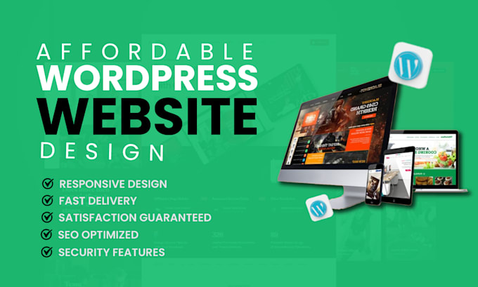 Design an affordable and professional wordpress website by Junaidwebwiz | Fiverr