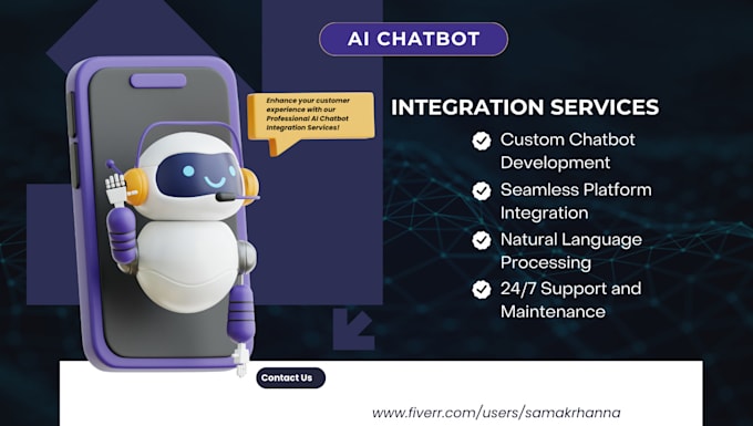 Create a custom ai chatbot for you by Samakrhanna | Fiverr