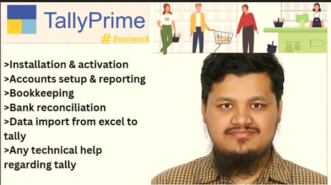 Do accounting setup and bookkeeping in tally prime by Zamankhalek | Fiverr