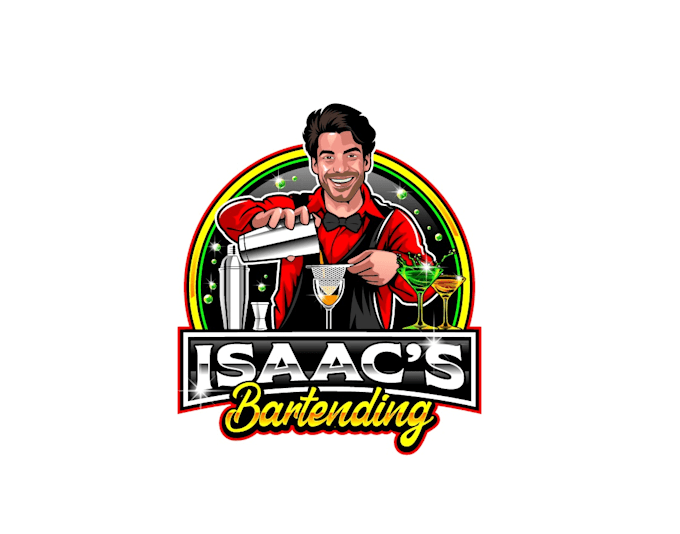 Design high quality excellent bartending logo with free source file by ...