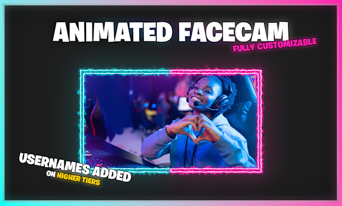 Create animated facecam for your livestream on twitch by Avhradeep | Fiverr