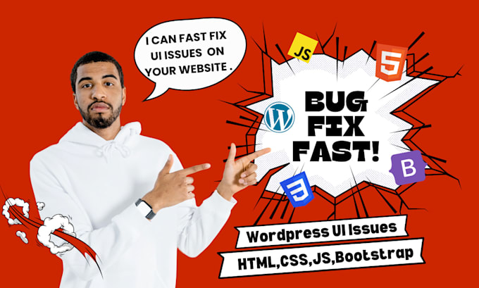 Fix any wordpress issue, html css error, or layout problem fast by Krishnakumardev | Fiverr