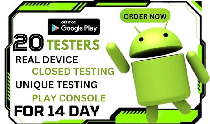 20 testers for google play closed testing, unique app testing with 20 ...