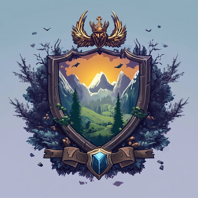 Create unique medieval, fantasy, rpg, mmorpg game logo title by ...