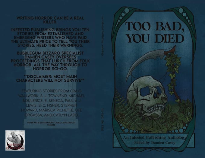 Create a full book cover including front, back, and spine by Laura ...