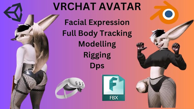 Do custom vrchat avatar, vrc avatar, vr character, by Sian_art | Fiverr