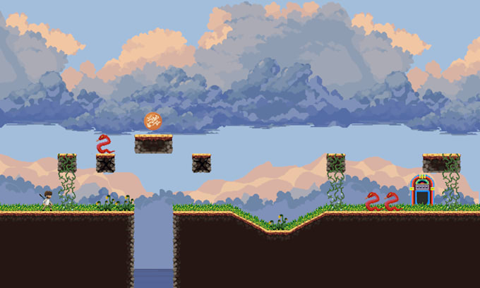 Create your pixel art environment, background and tile set by ...