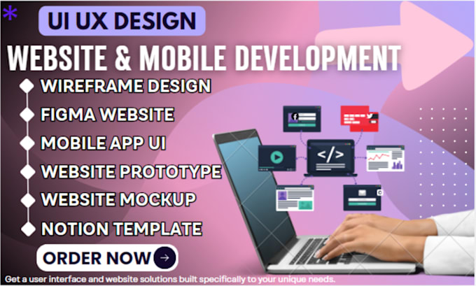 Design wireframe software ui website ux figma mobile app adobexd notion template by Lusi_webs ...