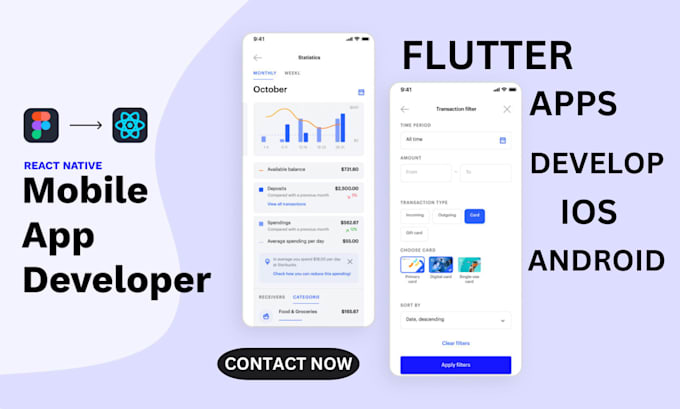 Build Your Mobile App In React Native Flutter Android Ios By Abayo