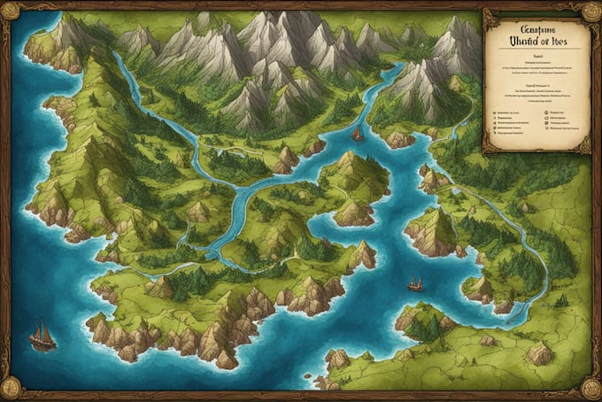 Create a high quality fantasy map for dnd map by Sakemith | Fiverr
