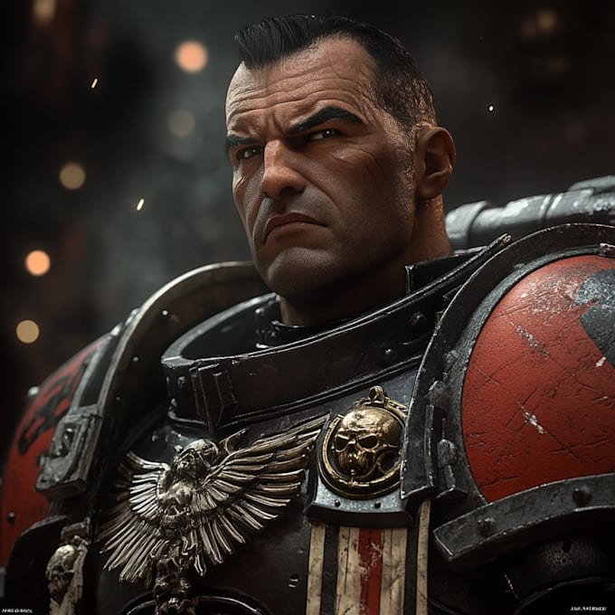 Paint an your warhammer in 40k character art by Smoneeba | Fiverr