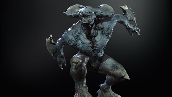 Model a realistic creature character,monster 3d 8k texture,3d orc model ...