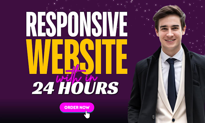 Design responsive wordpress website in 24 hours by Dreamax7 | Fiverr