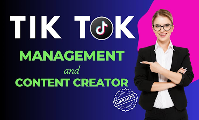 Do organic tik tok promotion, tik tok management, and content creator ...