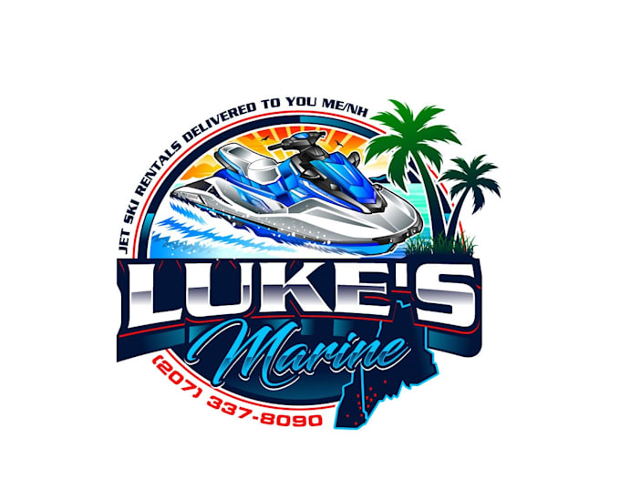Create your creative modern jet ski logo design with fastest delivery ...