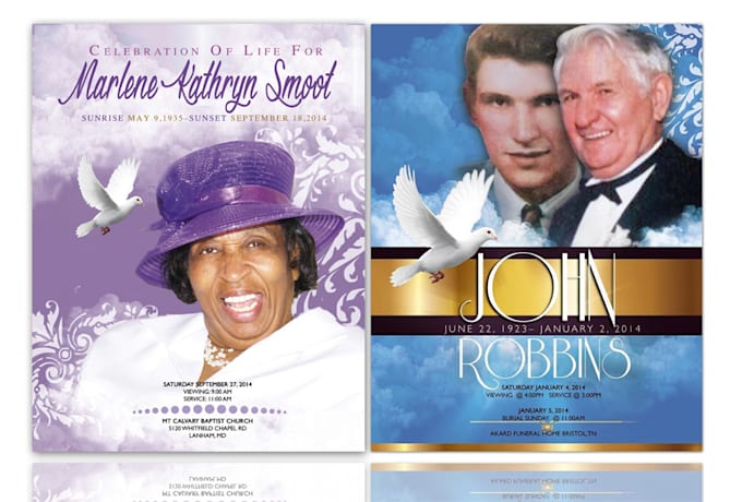 Design beautiful funeral cover by Giftofgraphics | Fiverr