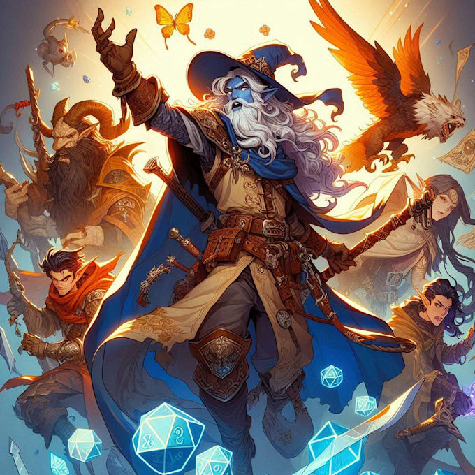 Draw your dnd, pathfinder or bg3 character fullbody by Arteiadcvd | Fiverr