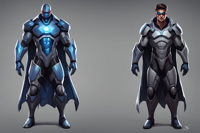 Create a fantasy, superhero character design by Elzebedeers | Fiverr