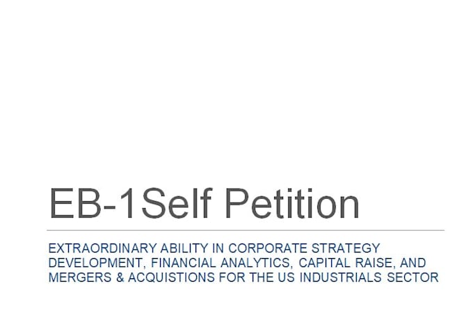 Write professional eb1 self petition documentation by Naumanmazhar674 ...