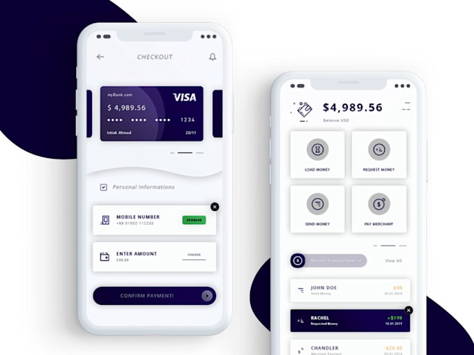 Virtual bank app wallet app bank app payment app loan app by Adeniyim6 ...