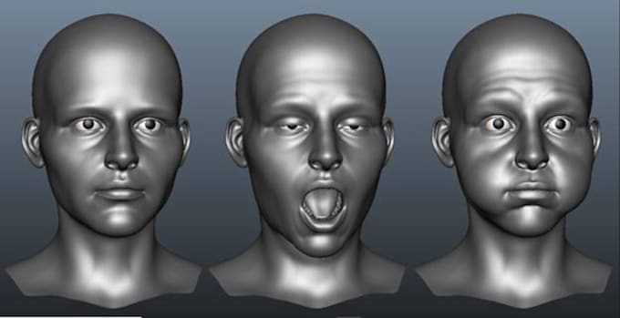 Create 52 blendshapes for apple arkit facial animation by Israel_y12 ...